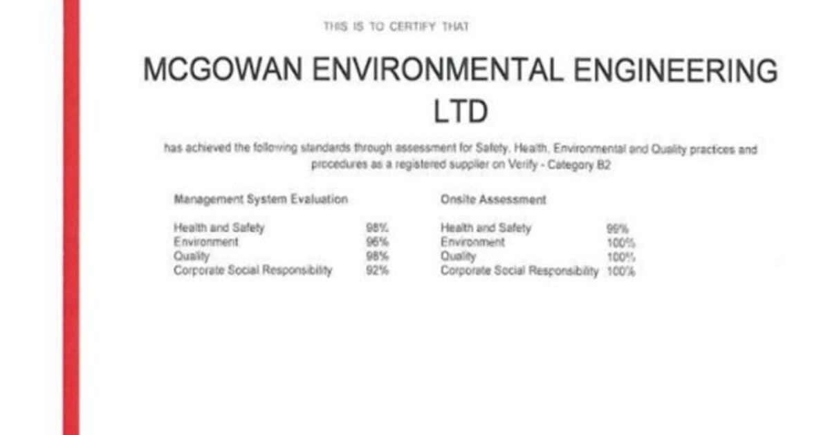 Achilles Accreditation | McGowan Infrastructure